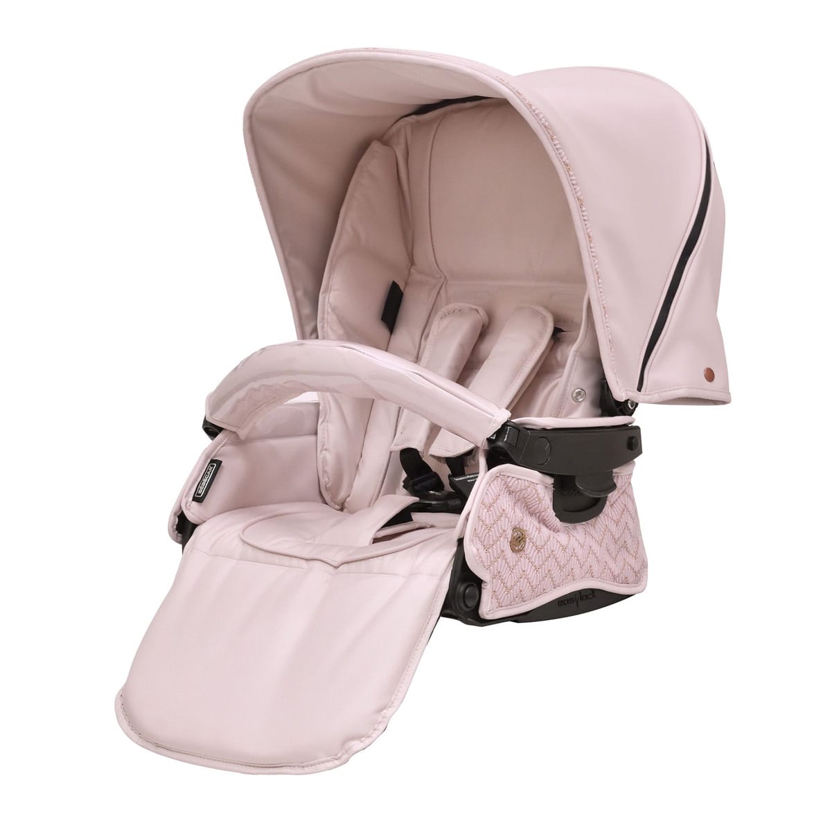 Bebecar Stylo Class+ Combination with Raincover - Woven Pink - Babyland