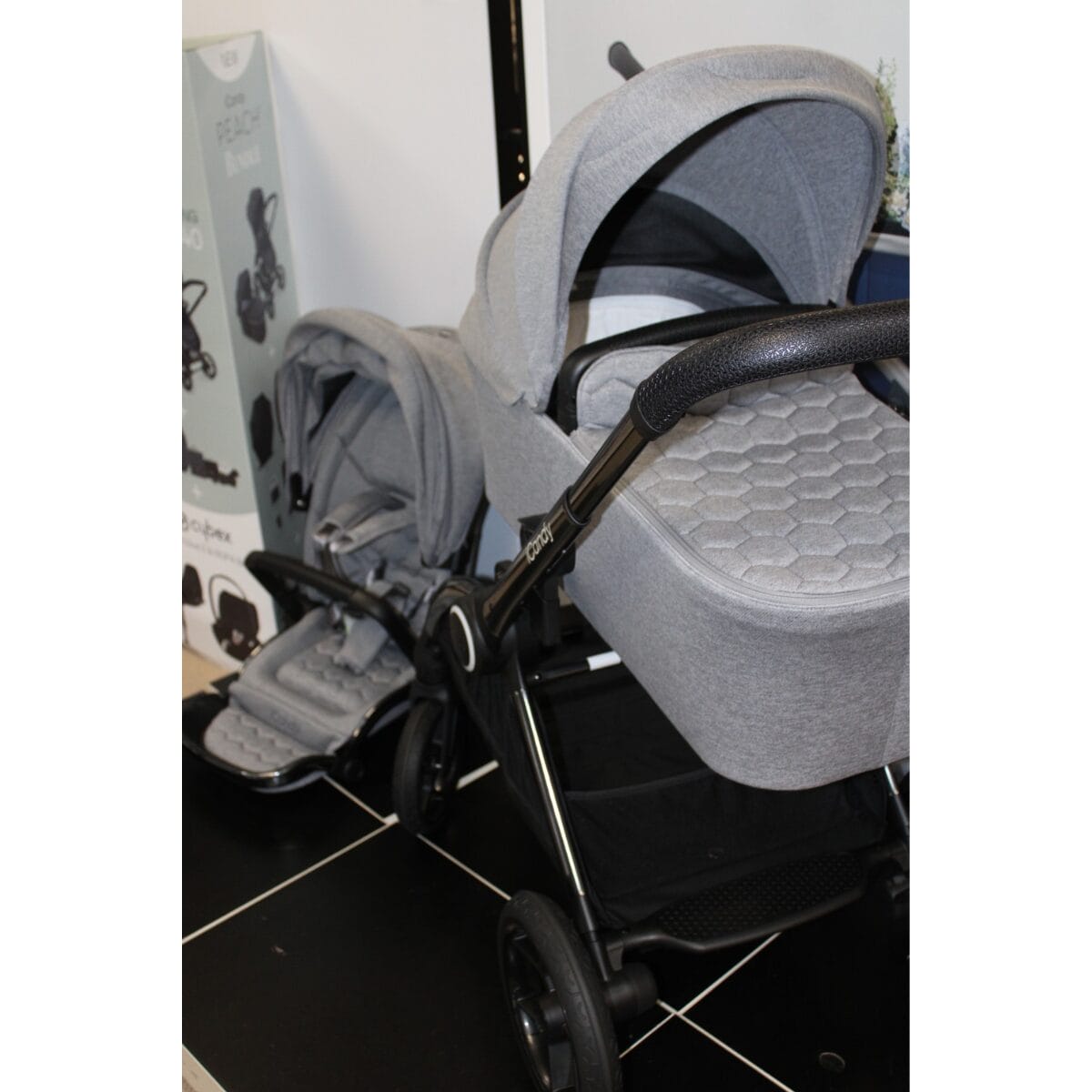 iCandy Core Pram & Pushchair – Light Grey – EX DISPLAY – Babyland