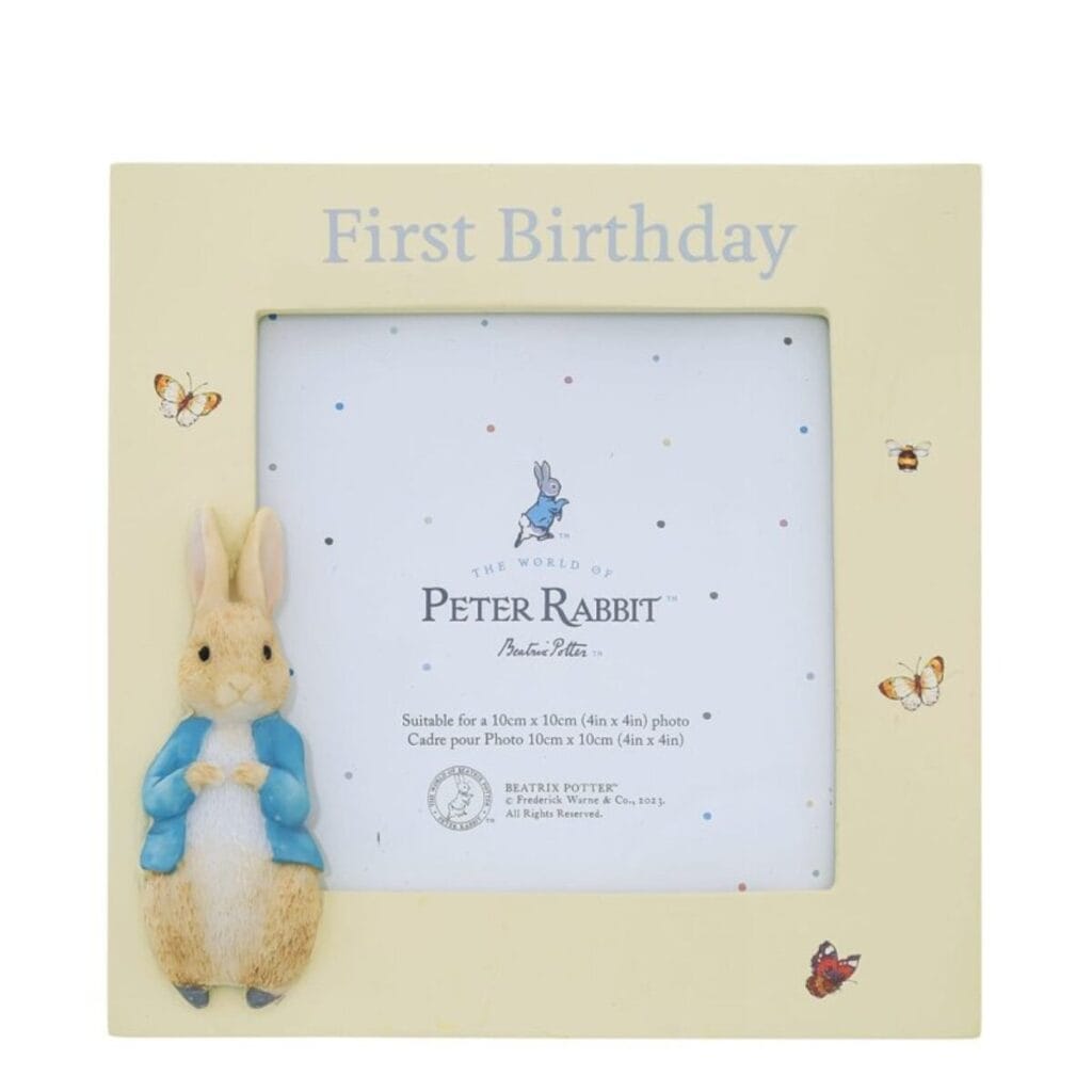 Peter Rabbit First Birthday Photo Frame – Babyland