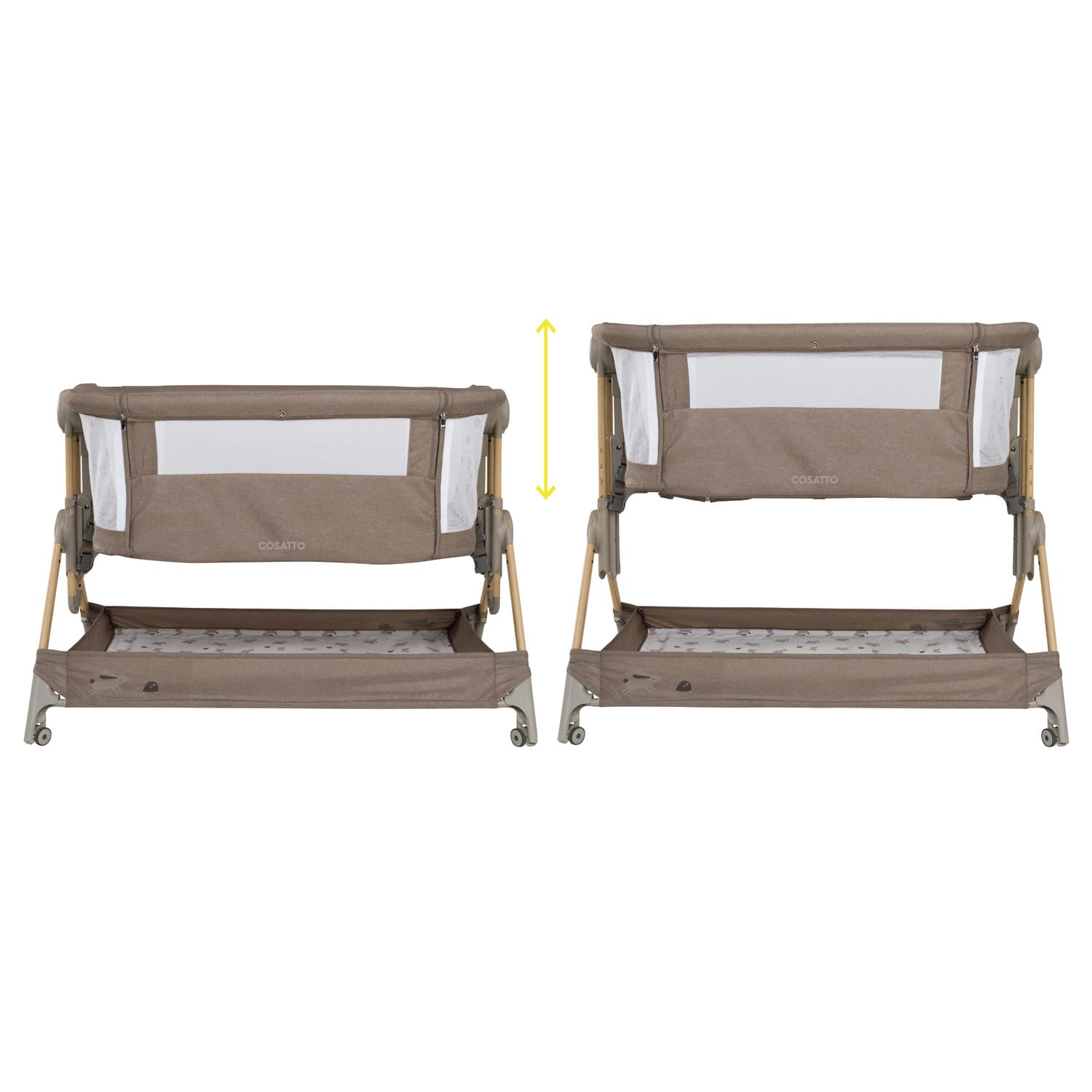 Cosatto Close to Me Folding Bedside Crib Lollop – Babyland